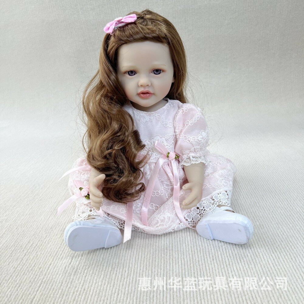 Мягкая виниловая кукла-трансформер 55 см, реалистичная игрушка-компаньон для маленькой принцессы, кукла для ролевых игр.