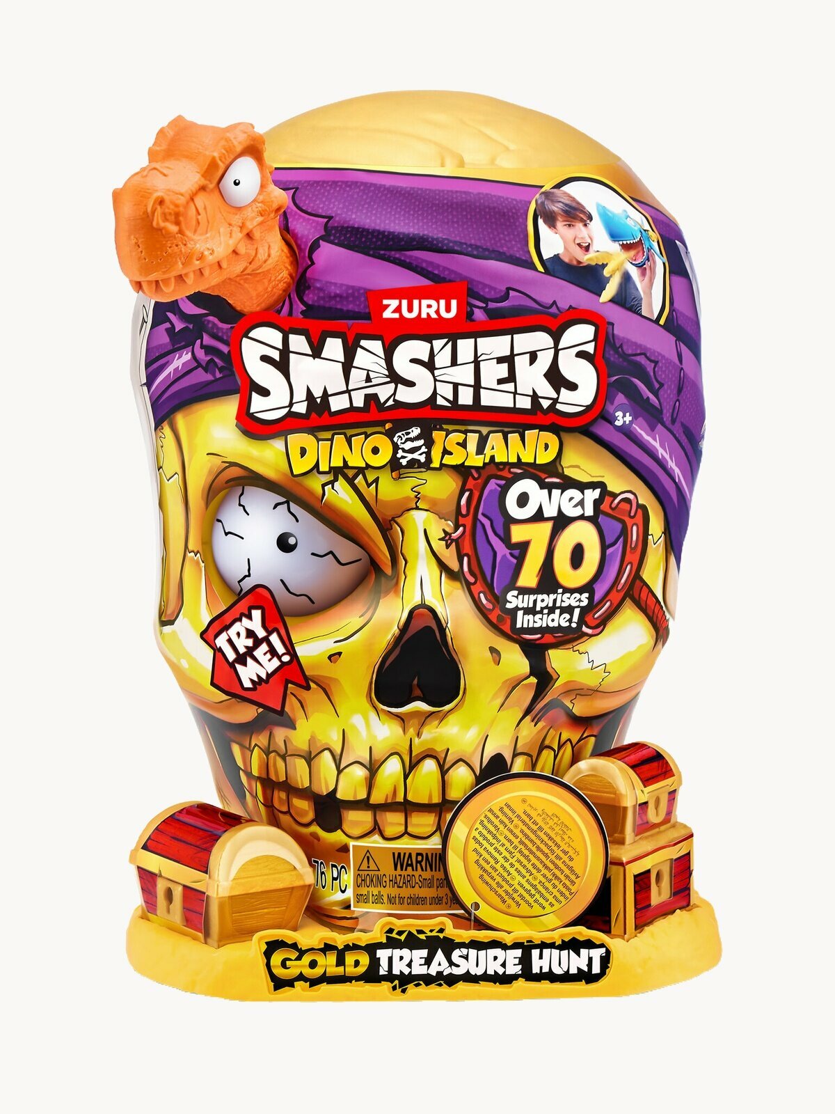 Игровой набор Zuru Smashers Dino Island Остров динозавров. Золотая лихорадка