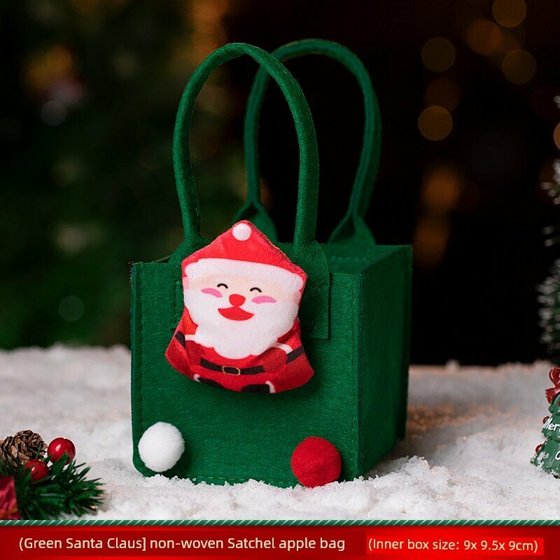 Подарочный пакет на Рождество, подарочная коробка для яблок на Сочельник, небольшой подарок для детей, пакет для