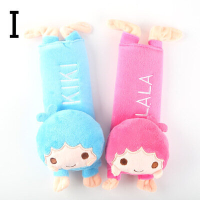 Чехол для ремня безопасности в японском стиле Shin-chan Cinnamoroll Stitch, плечевой ремень, детский автомобильный интерьер, плюшевый плечевой подушка для ремня безопасности
