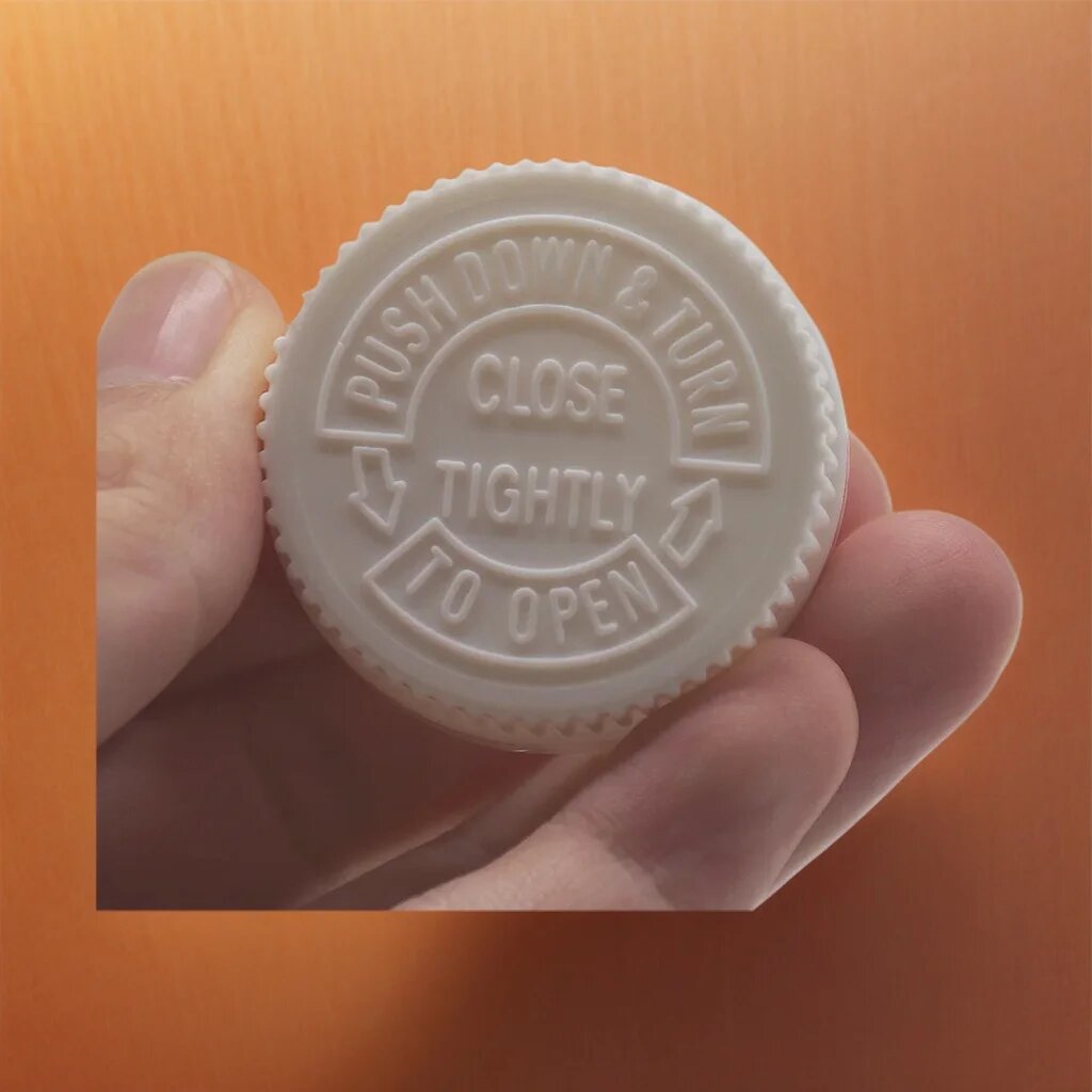 25 черных пластиковых детских крышек для бутылок CRC 18-38 мм 32mm, black cap