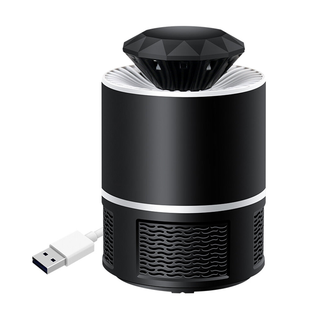 Лампа для дёров Diamond USB Зapper Repeller LED Flying Killer Home Mute, материал ABS, цвет чёрный, белый, рабочее напряжение 220V 110-220V, длина кабеля 1.2м, мощность 5W, размер 185*120мм, вес 277г, вес упаковки 370г, размер упаковки 195*130*130мм