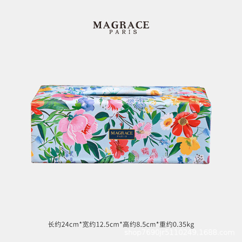 Франция MAGRACE Яркий зеленый оттенок Длинная коробка для салфеток 2 стиля Домашнее ежедневное использование Коробка для хранения салфеток