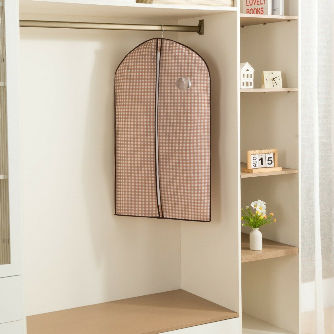 Домашнее хранение одежды Пылезащитный чехол Сумка для хранения костюма Полупрозрачная дышащая одежда Пылезащитная сумка