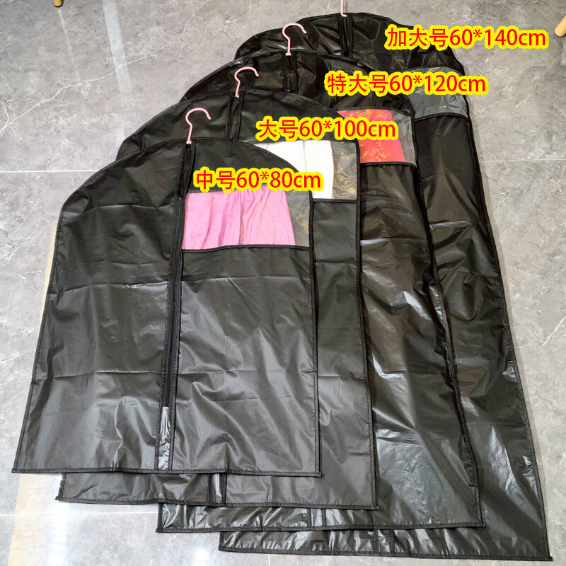 Оптовая Продажа с фабрики нетканый чехол для одежды от пыли подвесная сумка черная подвесная сумка для одежды бытовой