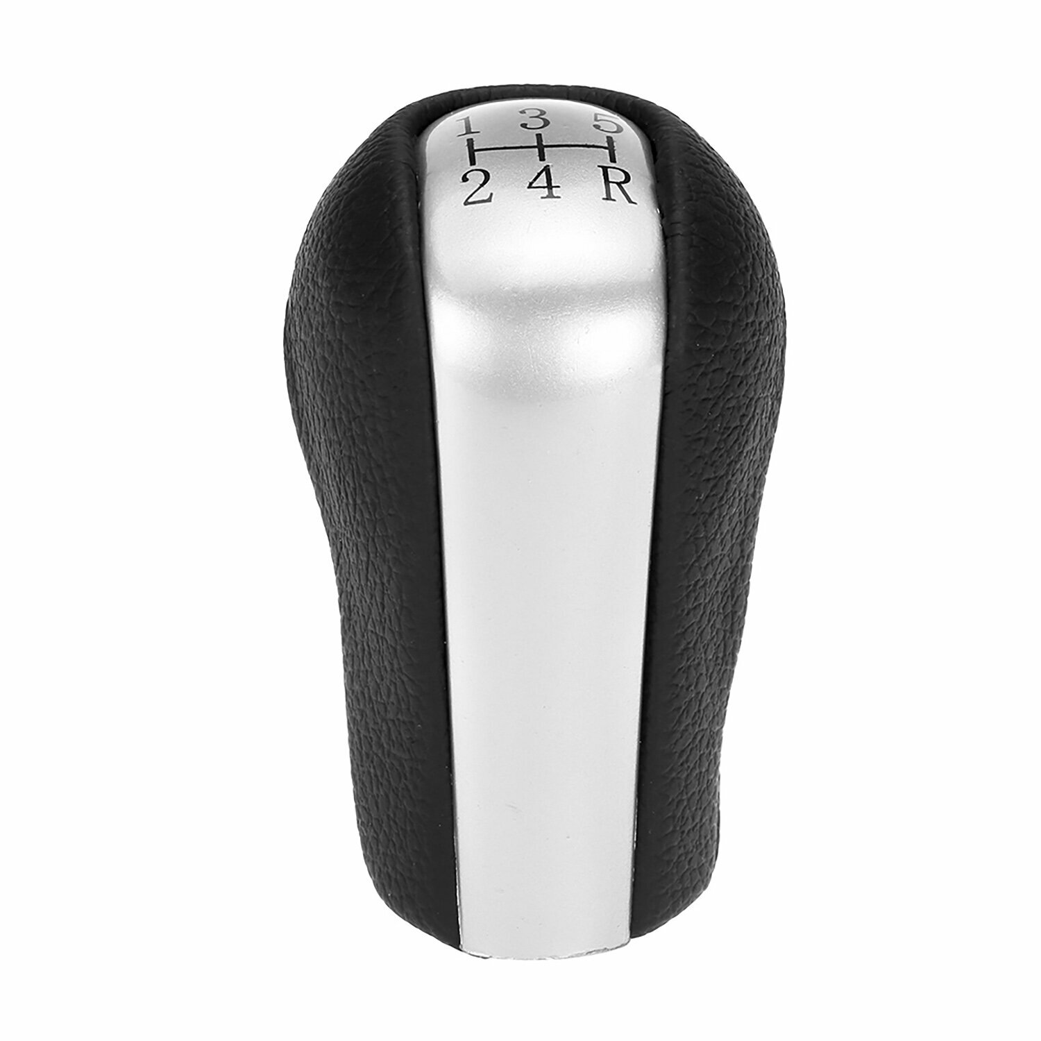 5 Speed Gear Shift Knob Insert Replacement для Toyota Corolla Verso Rav4 Yaris Aygo Avensis, материал ABS & PU кожа, цвет черный & серебристый, размер см 12*9*5, вес 87г, количество 1 шт, подходит для Toyota AYGO 2005-2014, Verso 2002-2009, Corolla