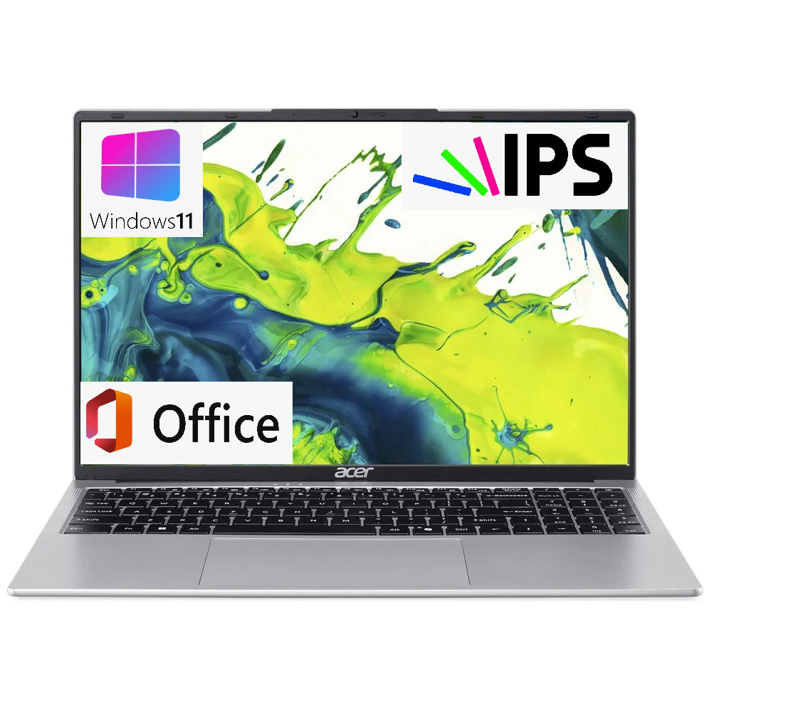 Ноутбук Acer 16" IPS FHD, Core i5 120U-10 ядер до 5 ггц, RAM 16 ГБ, SSD 512 ГБ, Win 11 Pro+ Office, Рус. клав.