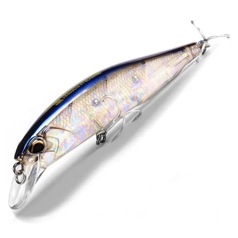 Воблер BEARKING REALIS 100 SP медленно тонущий с шумовым эффектом с шариковой системой балансировки, суспендер Minnow 100 SP; 10 см; 15 г; 0,8-1,5 м