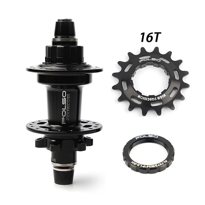 POLSO BH017 BMX Racing Hub 100x3/8 110x3/8 36H масляное пятно Черный, Black rear hub