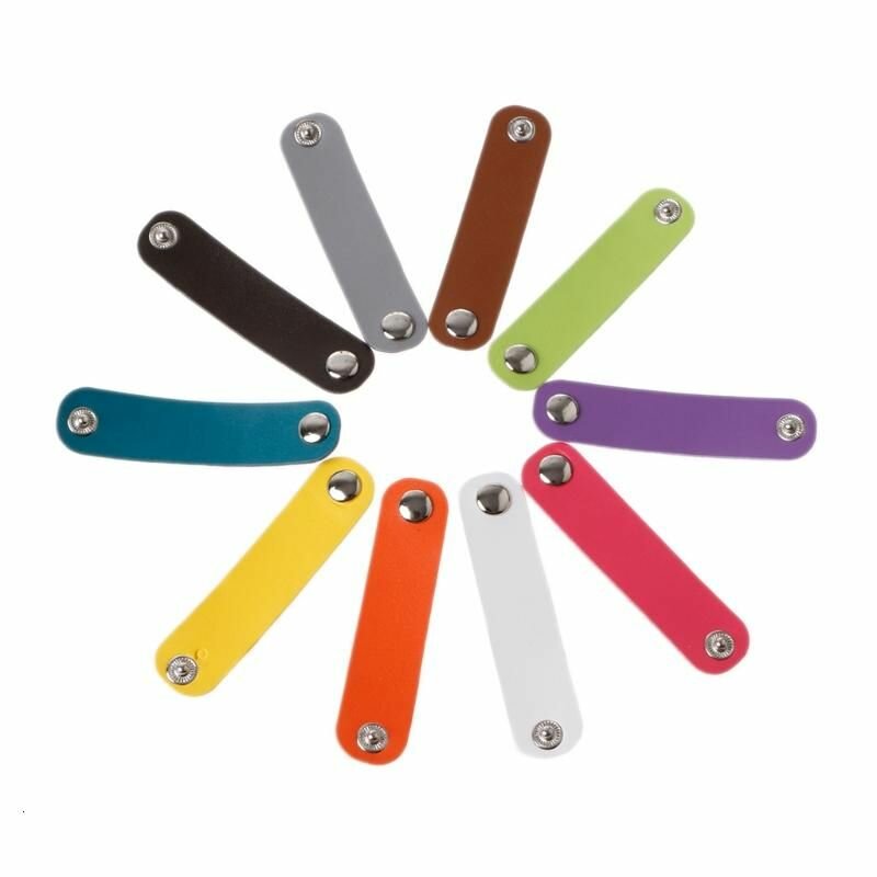 10 шт. Кожаные кольца для шарфа, Разноцветный