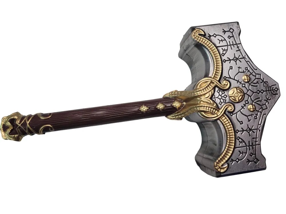 Молот Тора - Мьельнир - в натуральную величину, для косплея, 46 см (God of War)