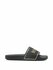 Шлёпанцы Versace Logo-embossed slides, размер 47, black/black