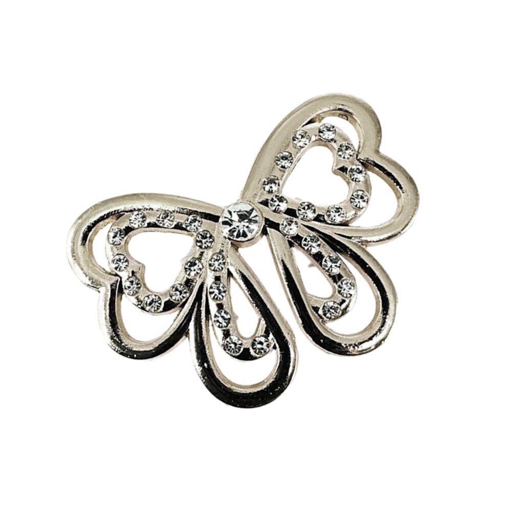 Металлическая декоративная пряжка, пряжка для сумки с бабочкой, декоративная пряжка для сумки с бантом