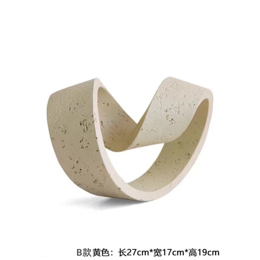 Современное легкое роскошное геометрическое кольцо, креативное искусство, имитация травертина, декор для гостиной, украшение для телевизионного шкафа