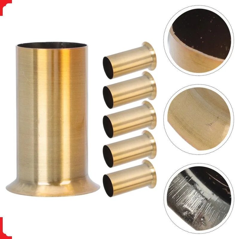 6 шт. Золотые светодиодные потолочные светильники, аксессуары для люстр, железные трубки для ламп, размеры 8X3X3 см