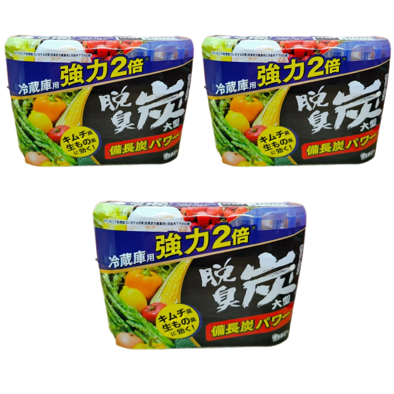 Поглотитель запахов Dashu-Tan для больших холодильных камер, угольный, 240 г, 3 штуки