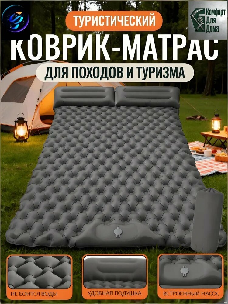 Коврик туристический самонадувающийся для палатки