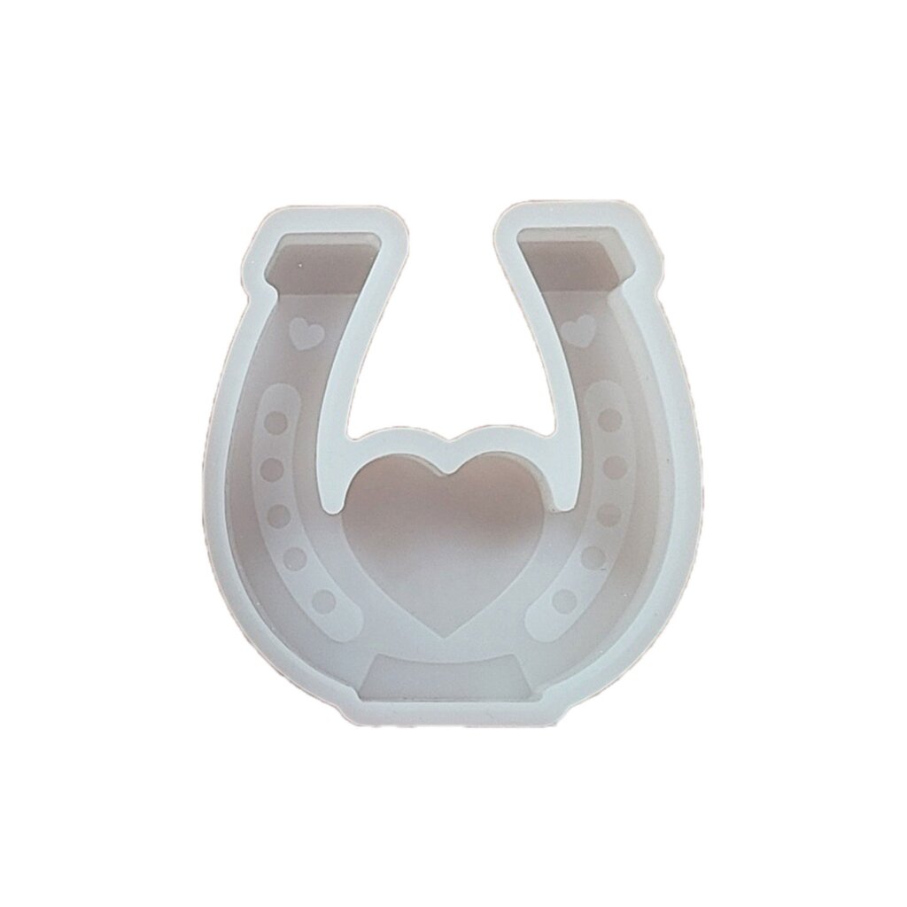 Силиконовая форма для украшения в виде Сердца и Подковы Высокой прочности для поделок и украшения дома