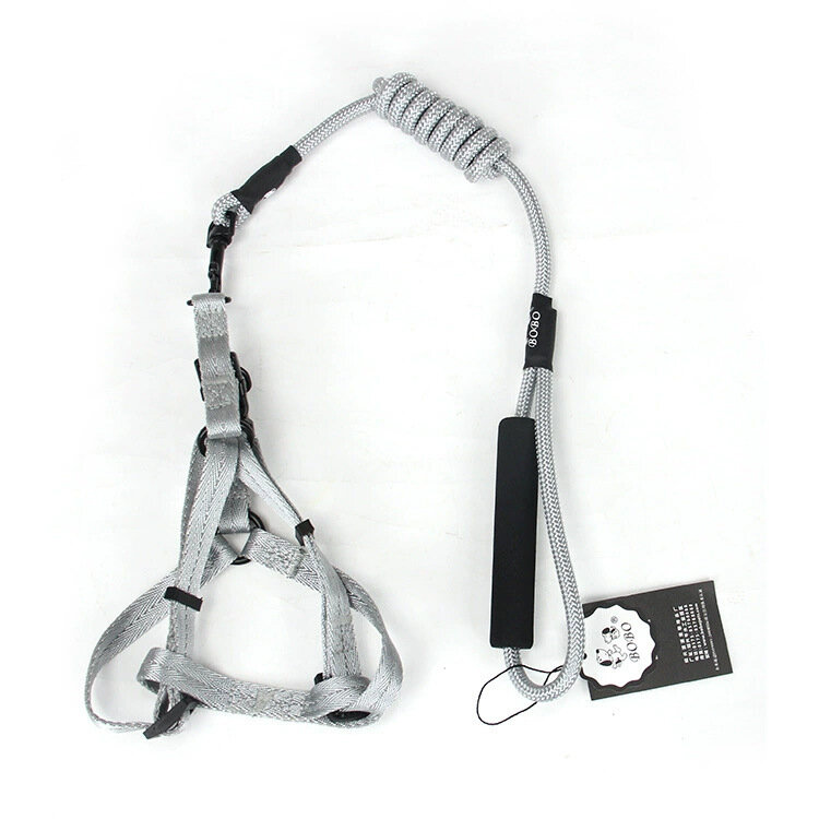 Регулируемая поводок для крупных пород собак - Нейлоновый поводок без давления на шею для прогулок на улице