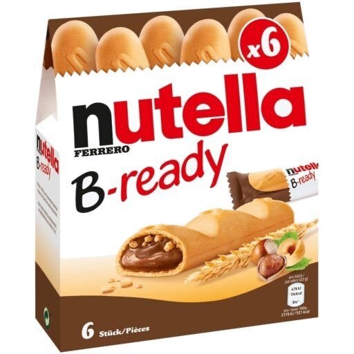 Батончик Nutella B-Ready с шоколадной пастой и орехом, 6 штук, 132гр.