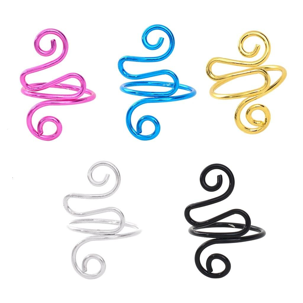 5 шт. регулируемых вязальных колец-напальчников из металла