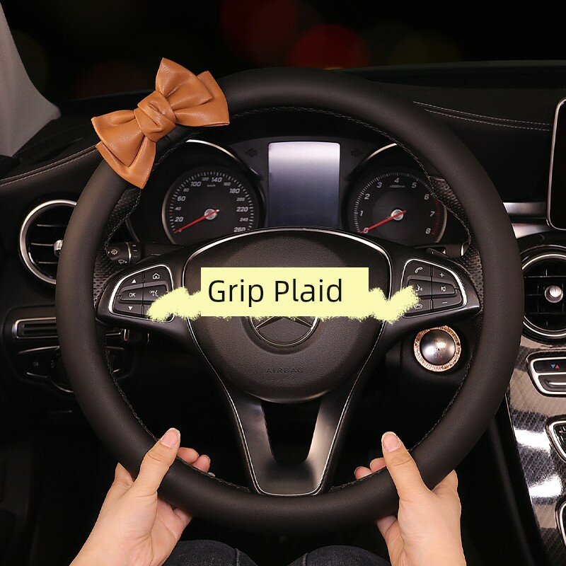 Чехол на руль автомобиля 2025 года, всесезонный, в стиле «элитная дива», для BMW, Mercedes-Benz, Volkswagen, чехол на