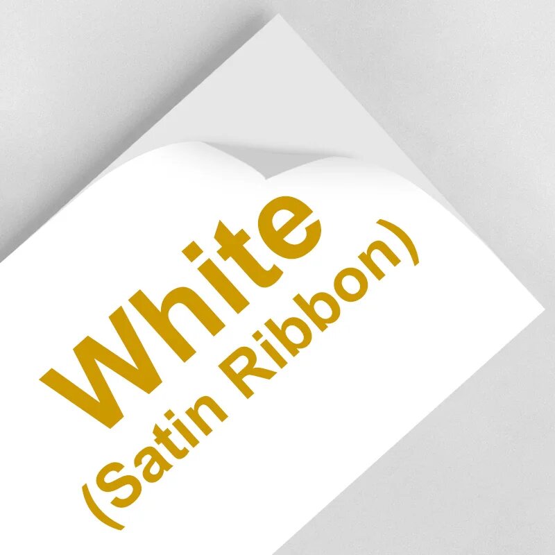 Атласная лента IBOQVZG для принтера Epson 12 мм Gold on White, 12 мм