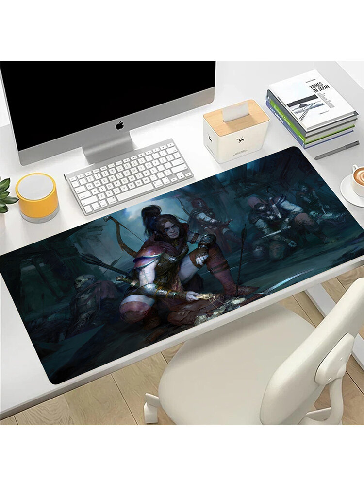 Игровой коврик "Diablo 4", для мыши и клавиатуры, водоотталкивающий, 40 см x 90 см