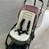Подкладка для сиденья Bugaboo Bee3, Белый, Бордовый