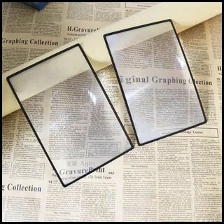 Лупа карманная, линза Френеля гибкая, в черной окантовке, 3х (180х120 мм), 2 шт/уп.