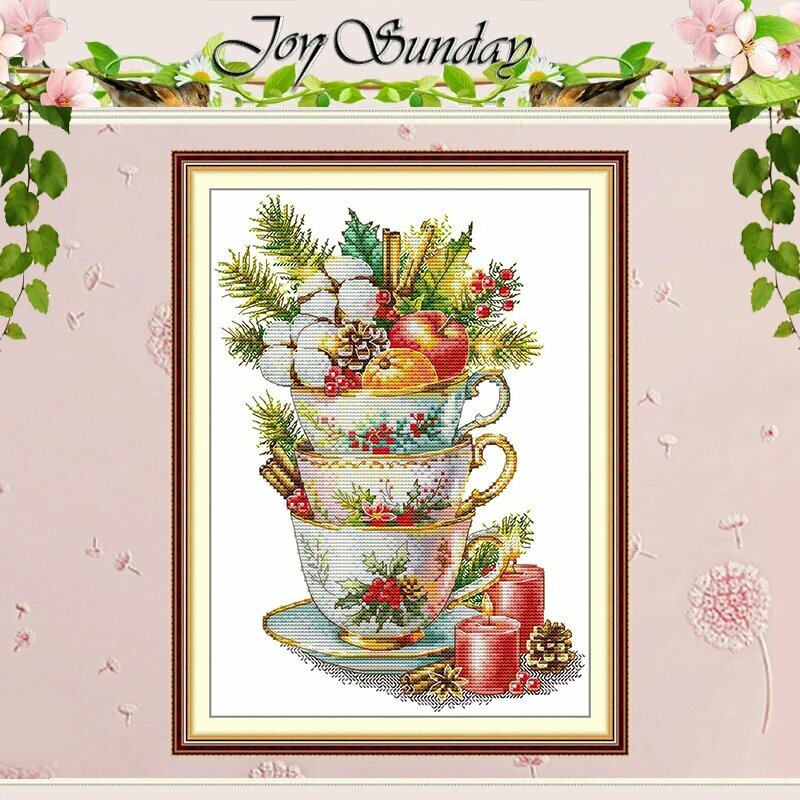 Набор для вышивки крестом Joy Sunday Вкус сезона 16CT HD printed