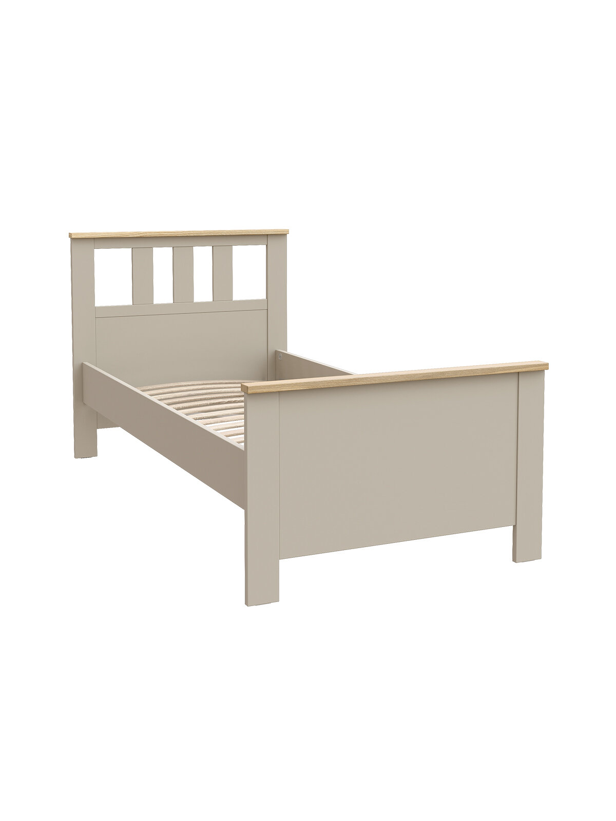 Кровать 90х200 односпальная ГУД лакк Сага, кашемир/ясень