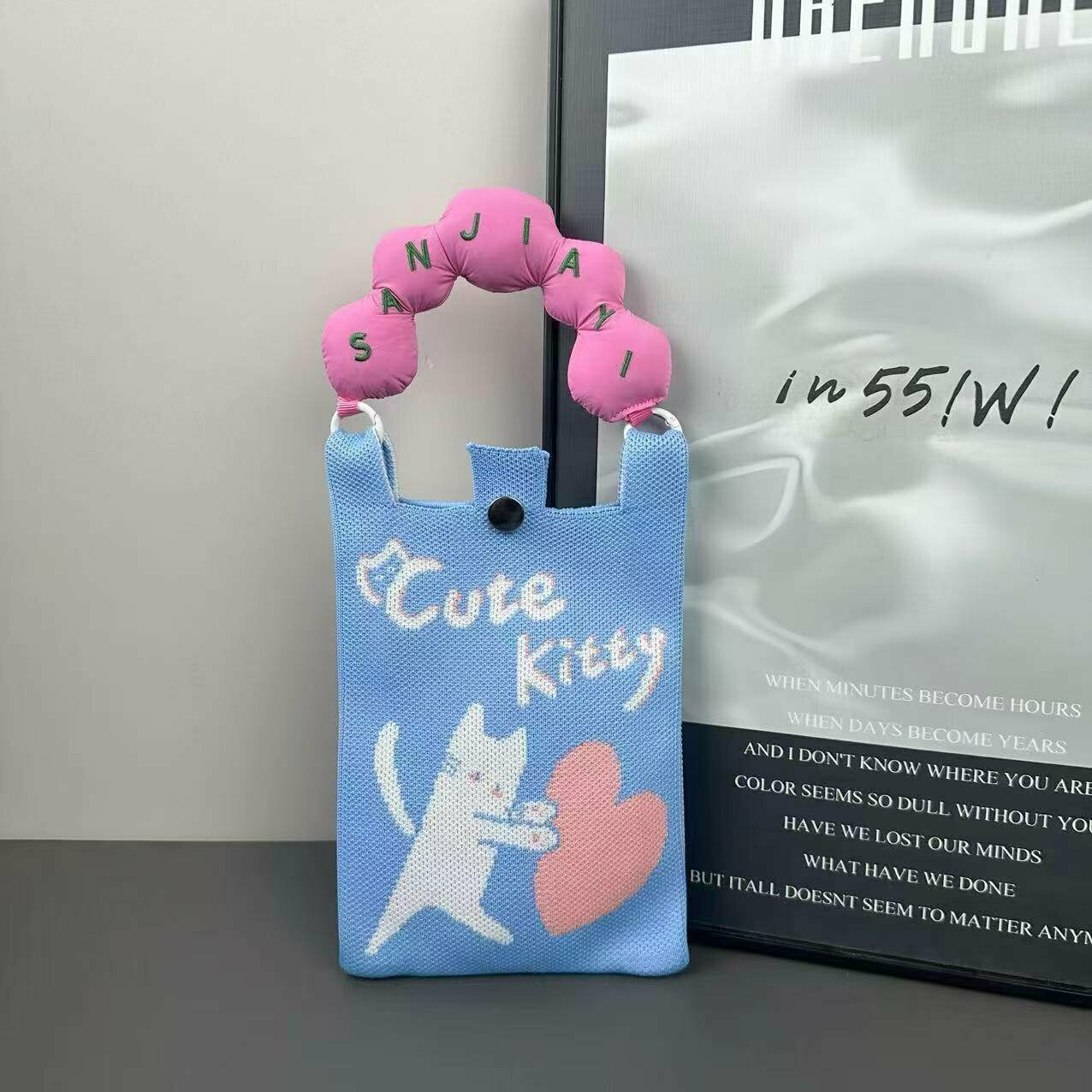 Новая сумка через плечо для женщин, вязаная монетница, модная и универсальная, стильная сумка через плечо для поездок и покупок