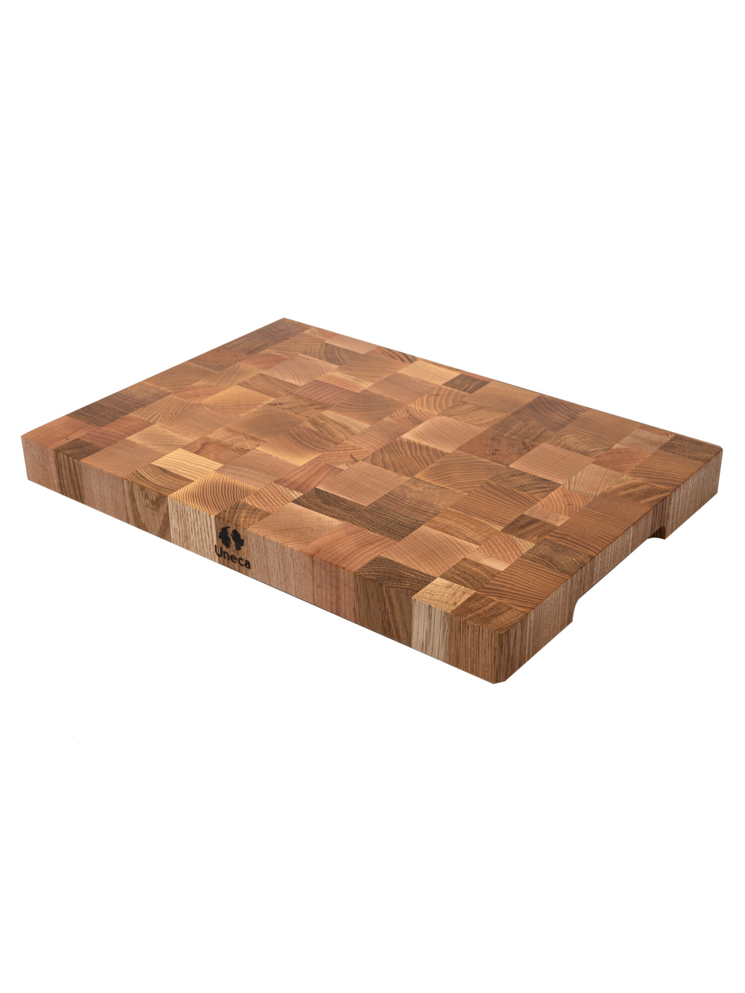 Доска разделочная торцевая дубовая Uneca 40x28x3.5 см, коричневая