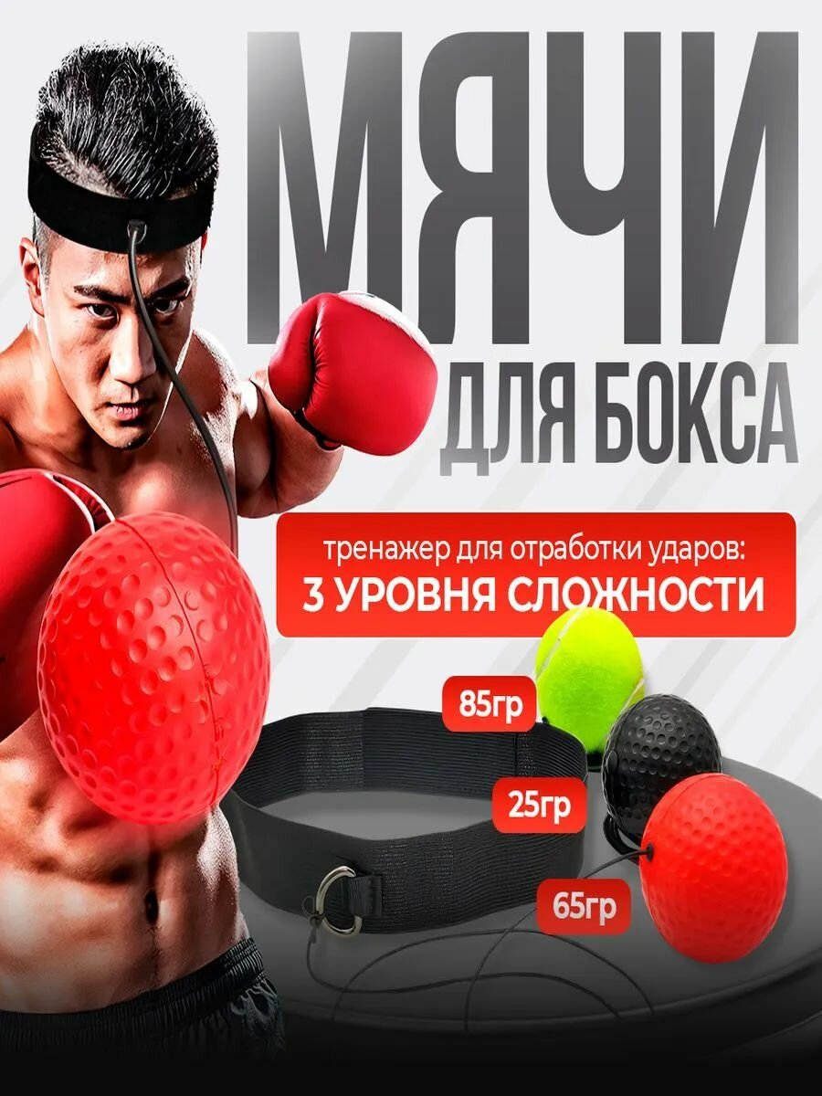 Тренажер для развития реакции Эспандер файтбол