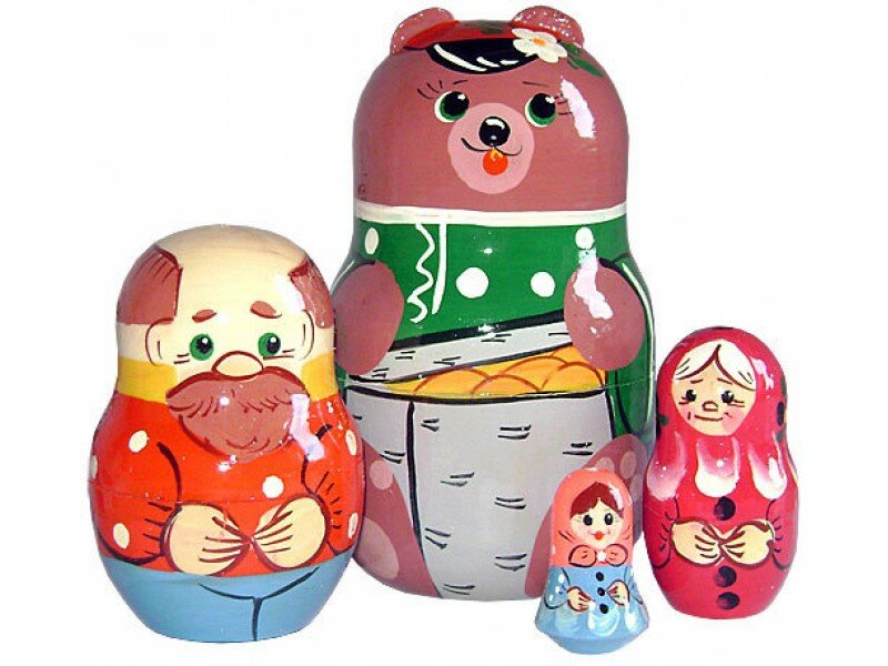 РНИ Матрёшка Маша и Медведь 4 в 1 арт. Р45/745 с 3 лет