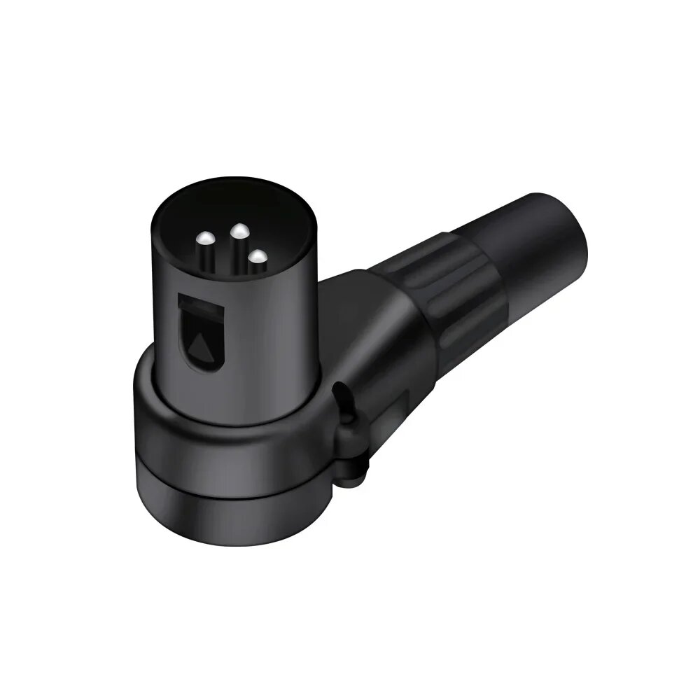 XLR разъем 3-контактный Black Male