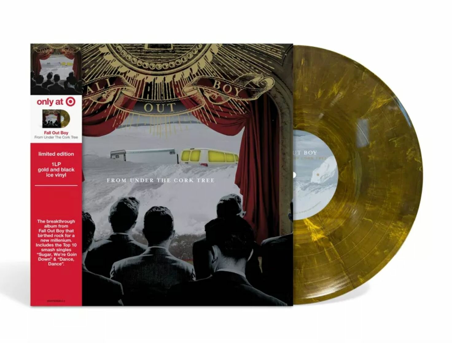 Fall Out Boy - From Under The Cork Tree (Gold-Black Ice Remastered USA Limited) Цвет: "Золотой с Черным Льдом", Редкая Виниловая Пластинка из США