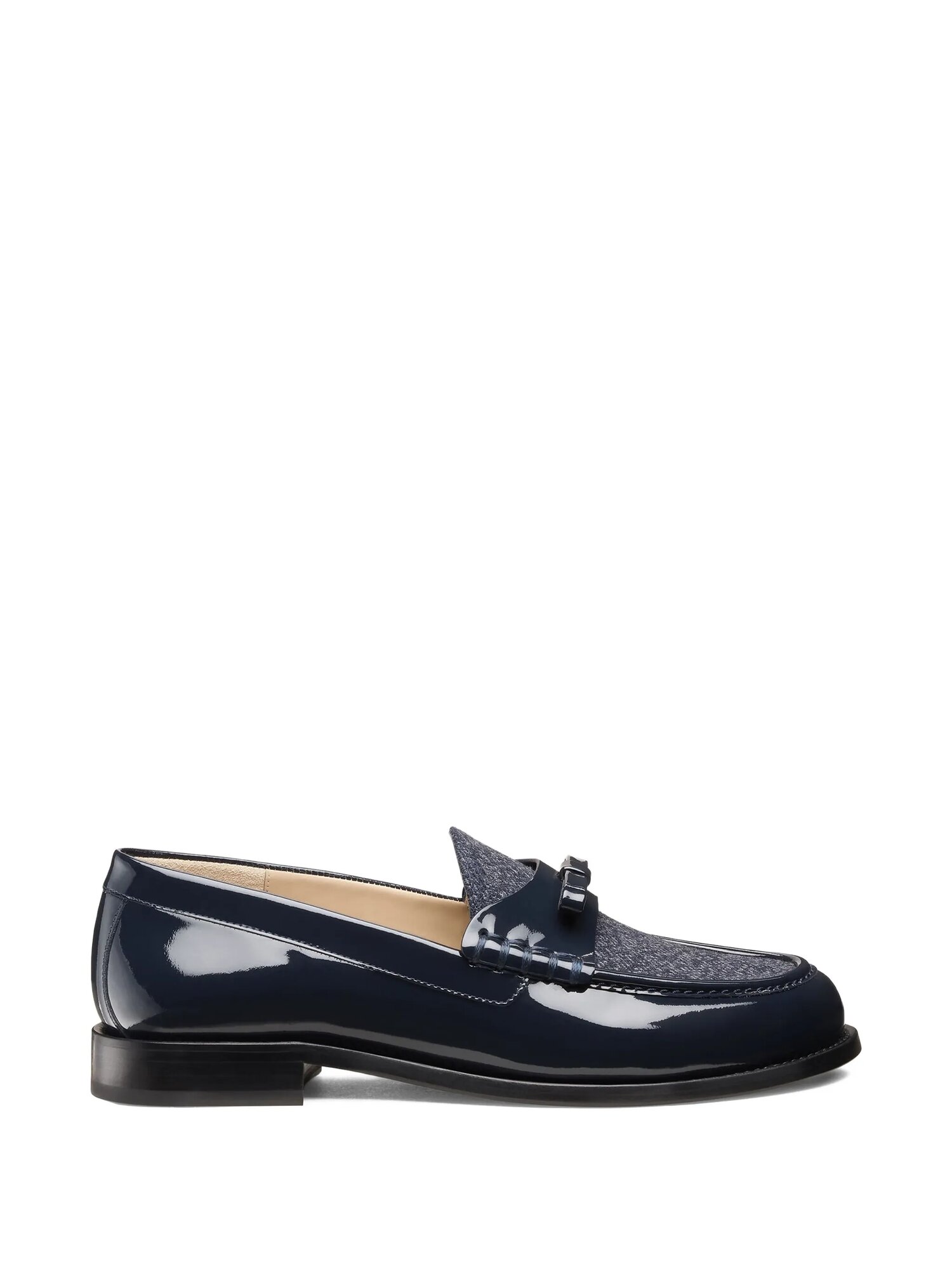 Лоферы Lottie bow round-toe loafers