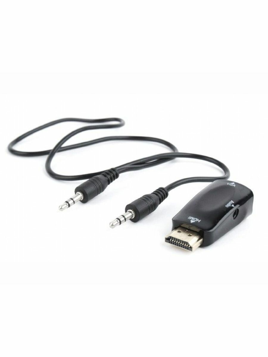 Bion Переходник HDMI 1.4 - VGA и стерео-аудио, 19M DB15F & miniJack 3.5mm (BXP-A-HDMI-VGA-02)