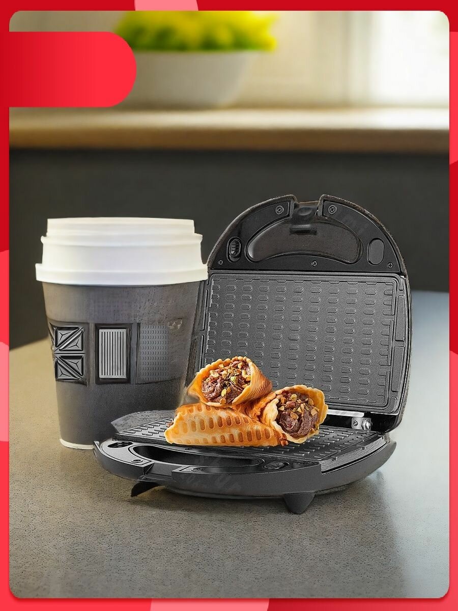 Вафельница MB1200 700 Вт, серый, серый металлик