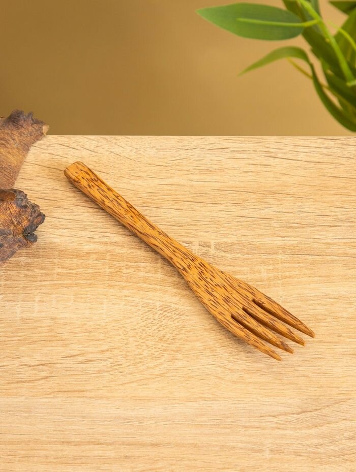 Вилка столовая Sima-land закусочная, 16 см, кокос, коричневая