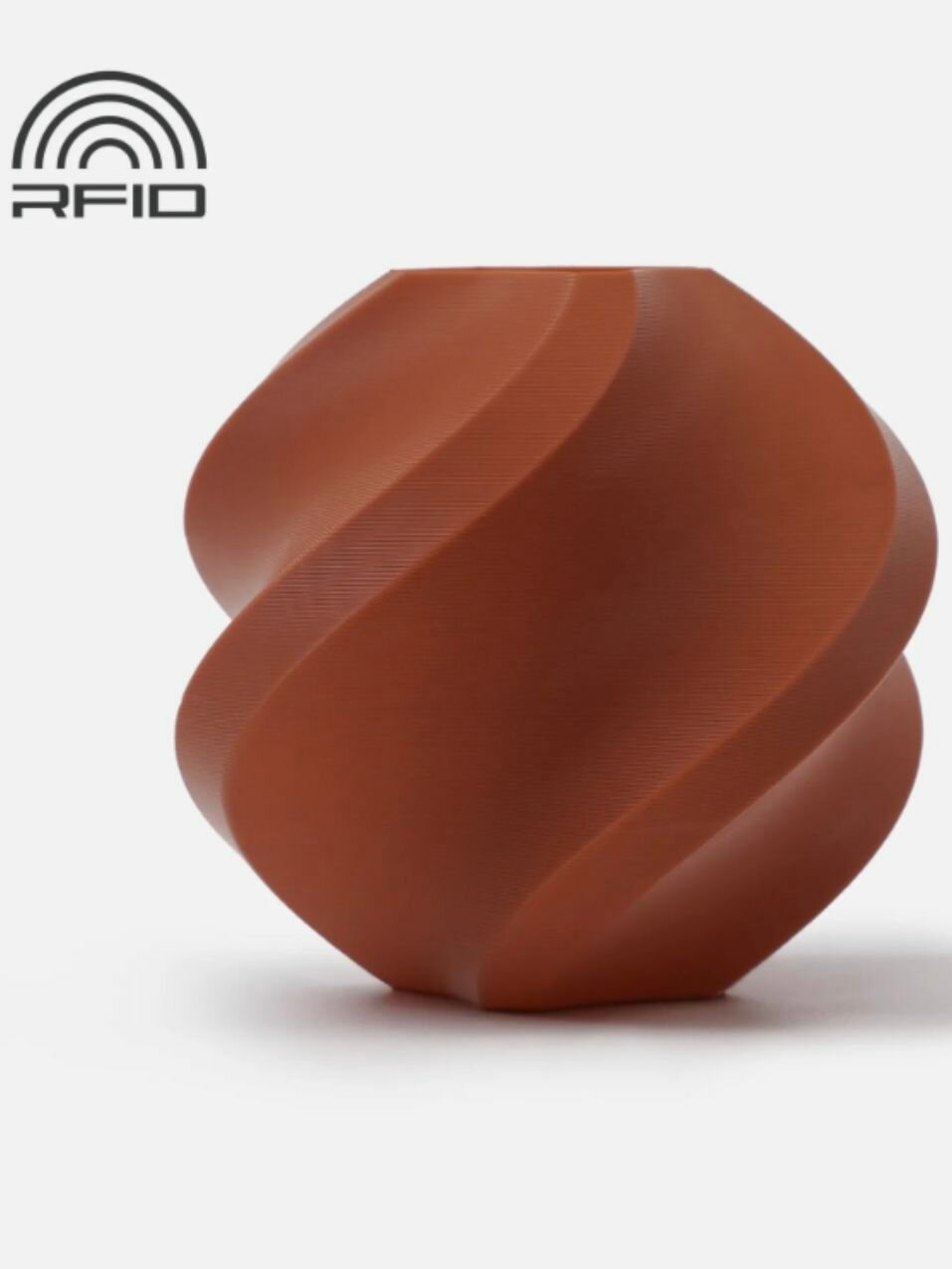 Филамент PLA Basic 1 кг, пластик Bambu Lab для 3d принтера, на катушке коричневый