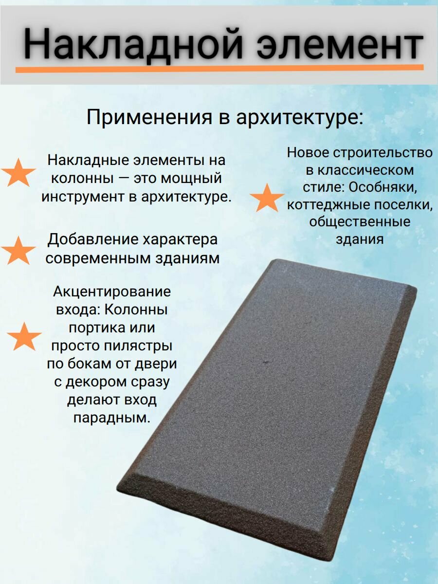 Фасадный накладной элемент на колонны