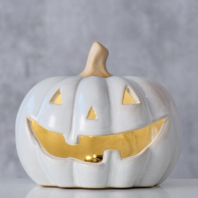 Светящаяся фигурка Halloween - Тыква Монти 11 см, таймер, на батарейках, Boltze, 2058416