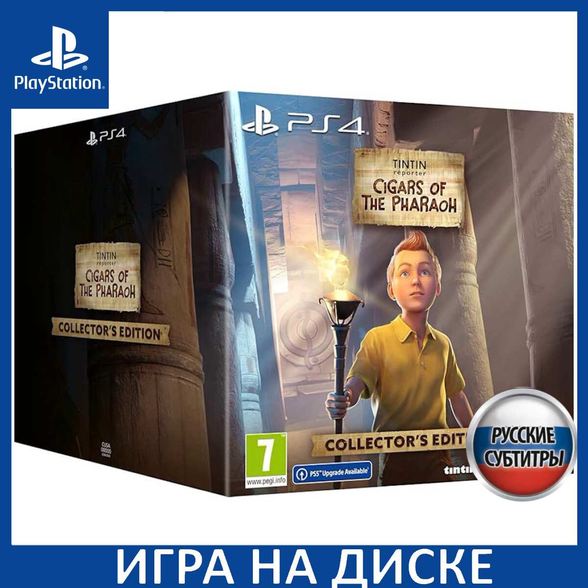 Игра Tintin Reporter: Cigars of the Pharaoh Коллекционное издание (Collector's Edition) PS4, PS5 Русская Версия Диск на PlayStation 4 и P.
