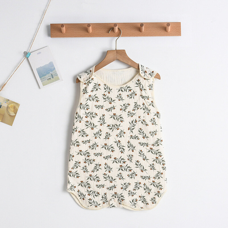 Спальный мешок для новорожденных, детский спальный мешок из марли, тонкое анти-ударное одеяло для детей весной и летом, универсальные пижамы для детей на все сезоны