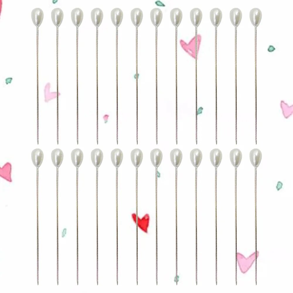 Булавка 5.50 см, цвет: белый