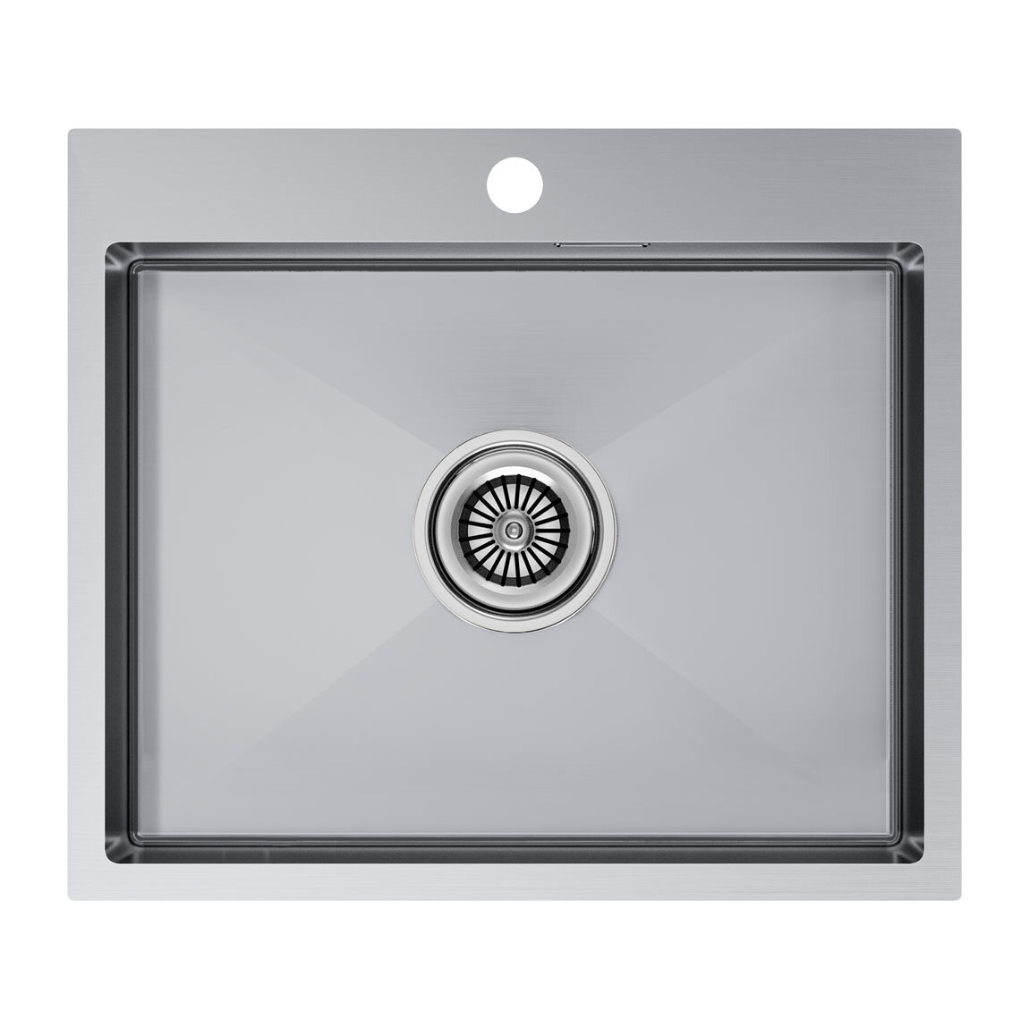 Кухонная мойка Paulmark KRONER 59 PM215951-BS брашированная сталь Нержавеющая сталь