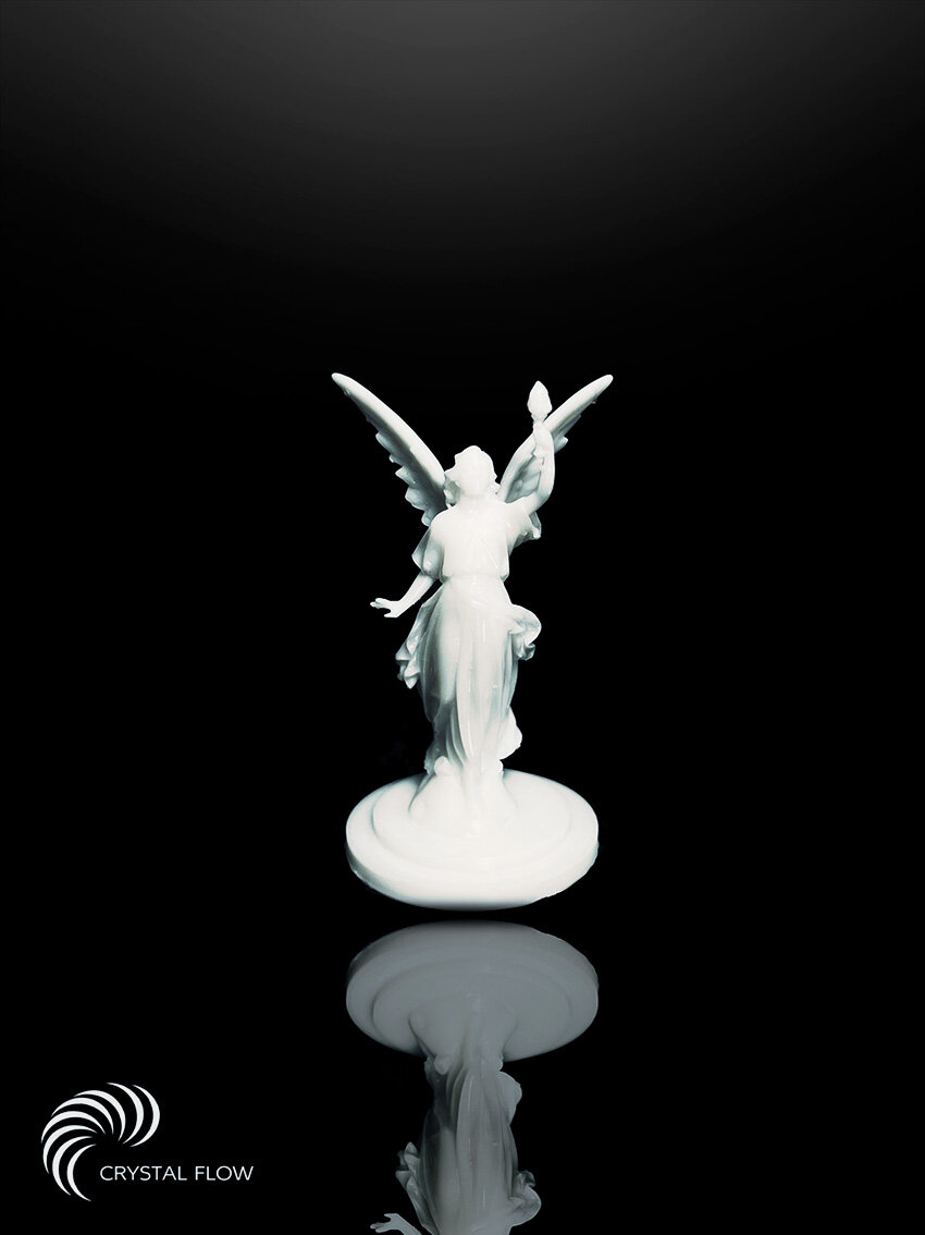 Мини Фигура "Ангел с Факелом" белый матовый